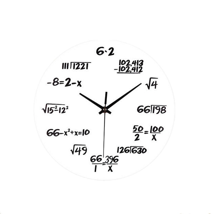 Buy ECY022 Creative Science Mathematics Word Formula Wall Clock For ...