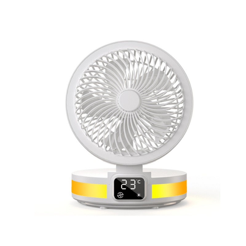 Buy F16 USB Folding Air Circulation Smart Fan Temperature Display ...