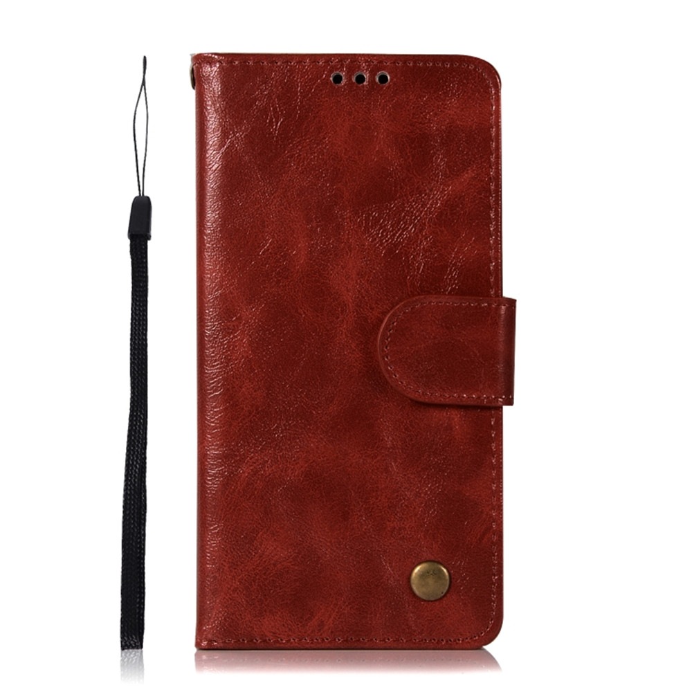 Buy For Sony Xperia L1 Retro Copper Button Crazy Horse Horizontal Flip ...
