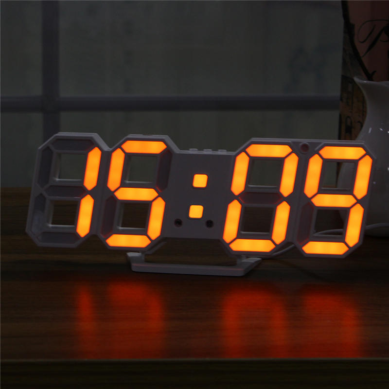 Buy Large Modern Digital Led Skeleton Wall Clock Timer 24/12 Hour ...