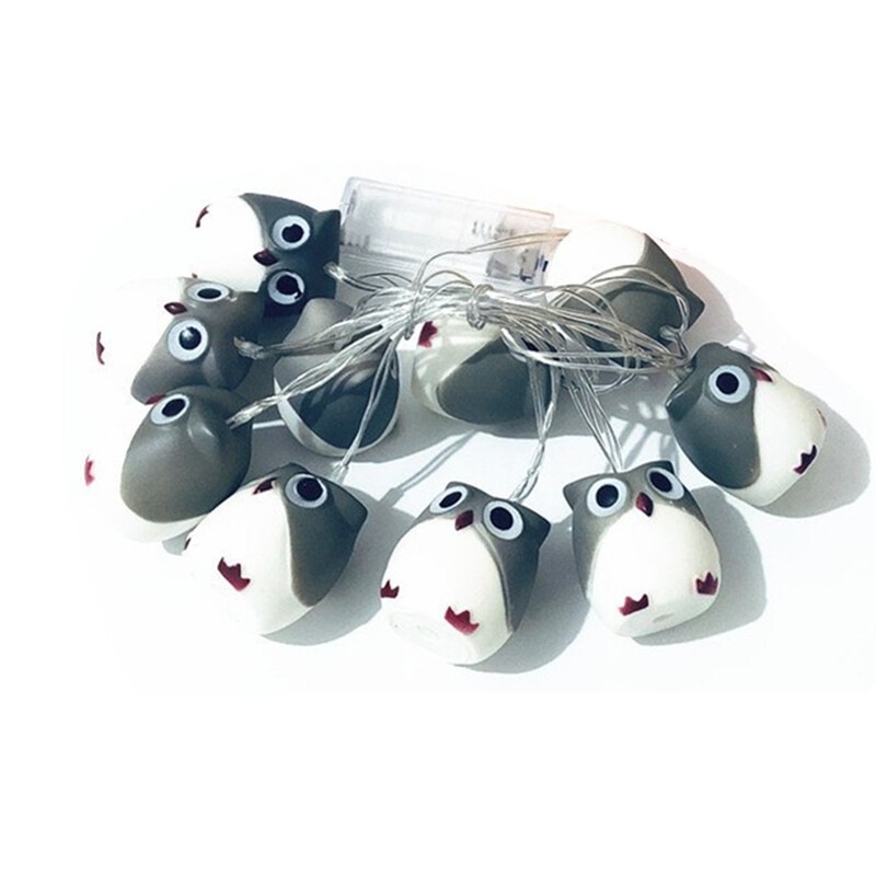 Buy LED Christmas Halloween Scary Owl String Lights for Home Bar Patio ...