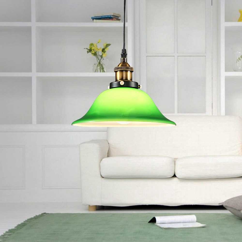 Buy LED Industrial Edison Vintage Style Hanging lamp Green Emerald ...
