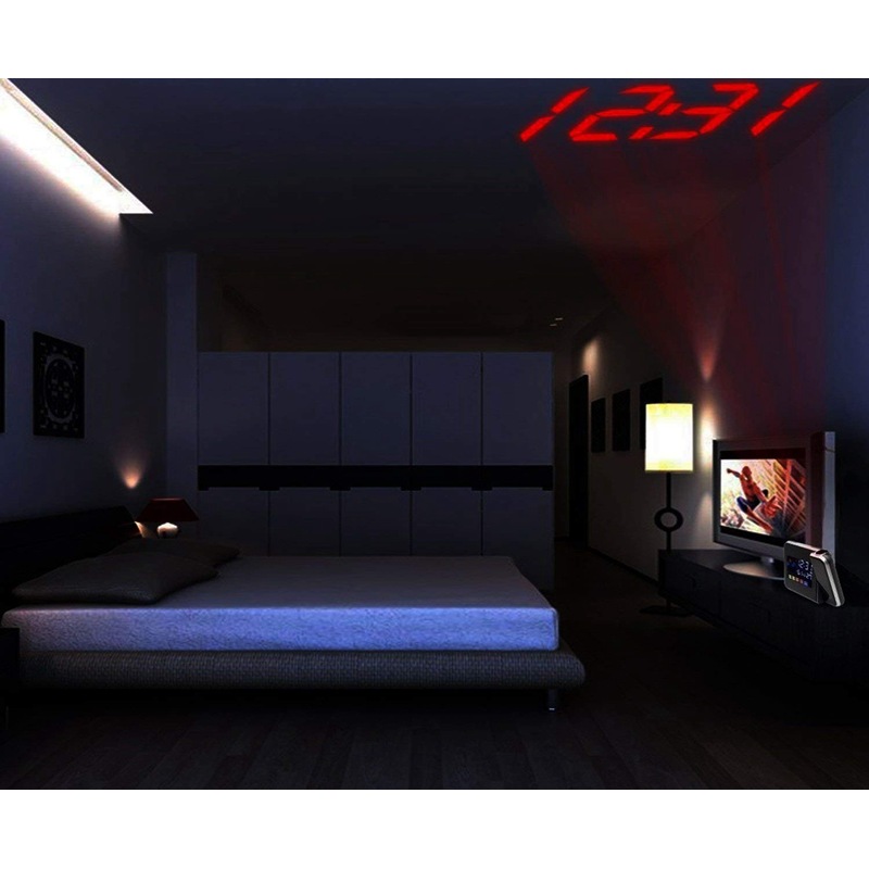 Buy Projection Alarm Clocks Digital Multi-Function on Ceiling with ...