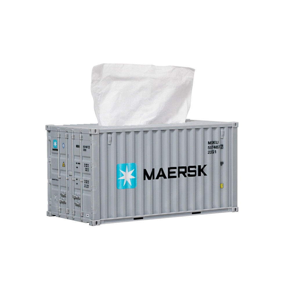 Buy Shipping Container Model Tissue Box Antique Classical Container ...