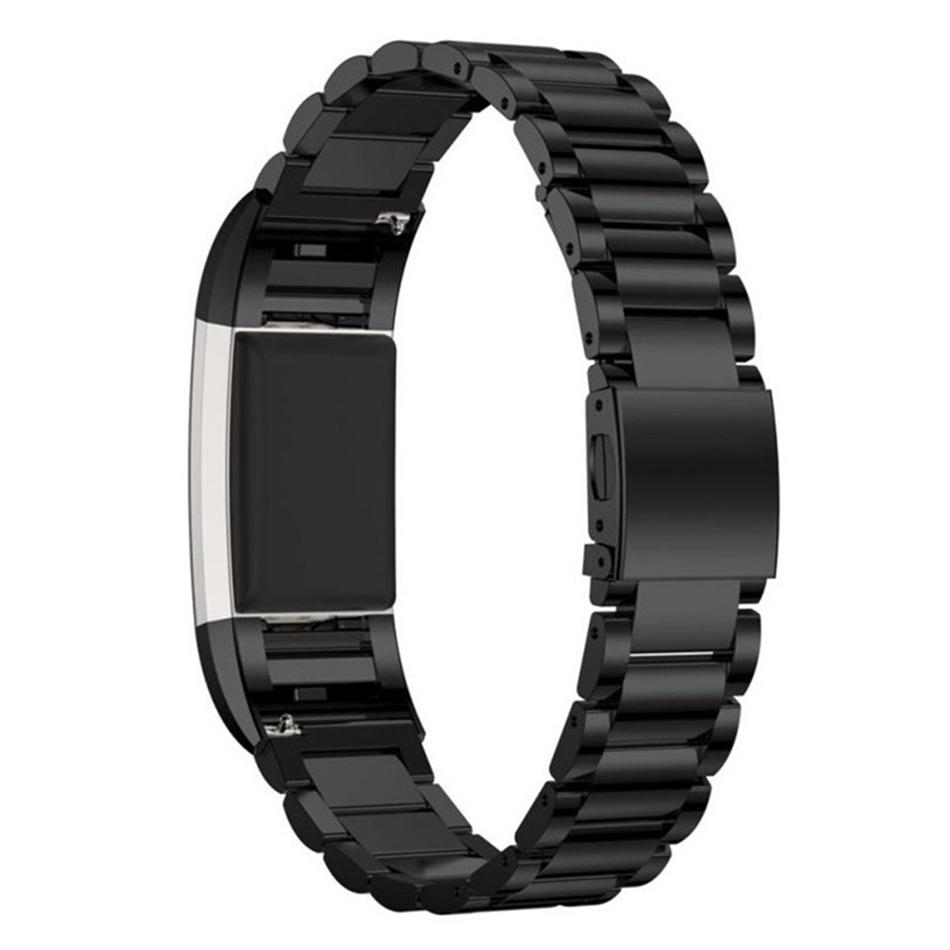 Buy Stainless Steel Three Beads Watch Band Strap for Fitbit Charge3 ...