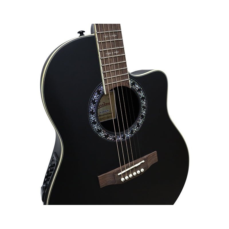 Buy 41" Semi Acoustic Oval Back Style Guitar Round Back Cutaway EQ ...