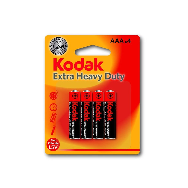Buy AAA Kodak Bulk Mutli Pack Zinc 1.5V Extra Heavy Duty Low Drain ...