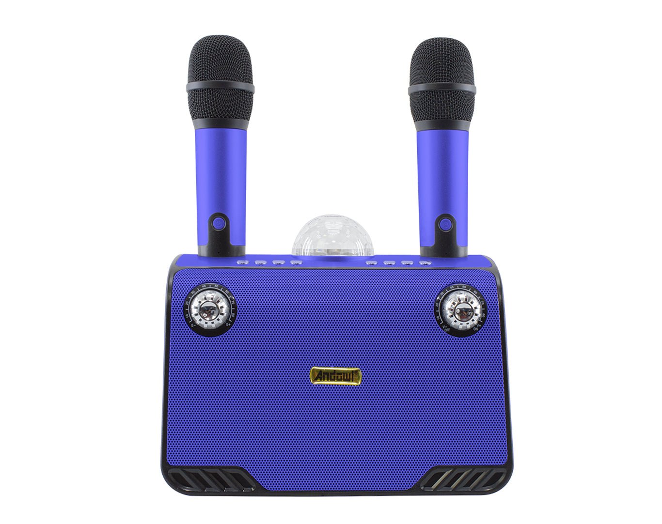 Buy ANDOWL Bluetooth Speaker Twin Wireless Mics Blue Q-YX899-BLU ...