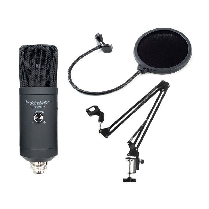 Buy Precision Audio USB Recording Microphone Kit Live Stream Podcast ...