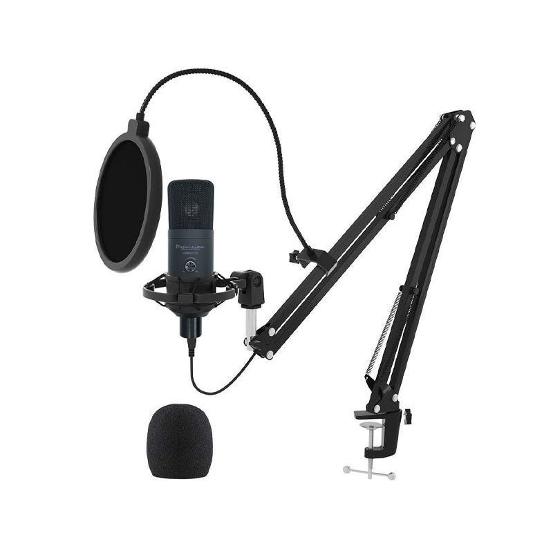 Buy Precision Audio USB Recording Microphone Kit Live Stream Podcast ...