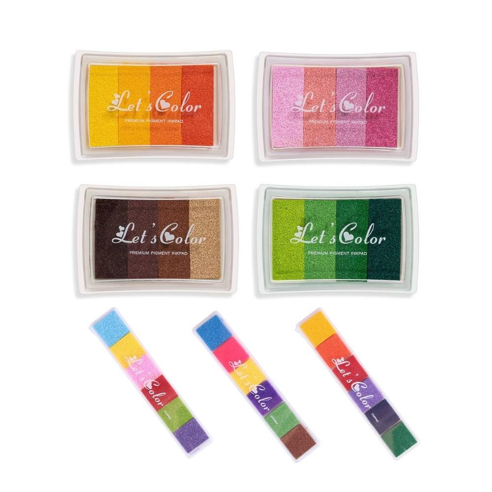 Buy DIY Craft Stamp Ink Pad Set of 7 - MyDeal Australia