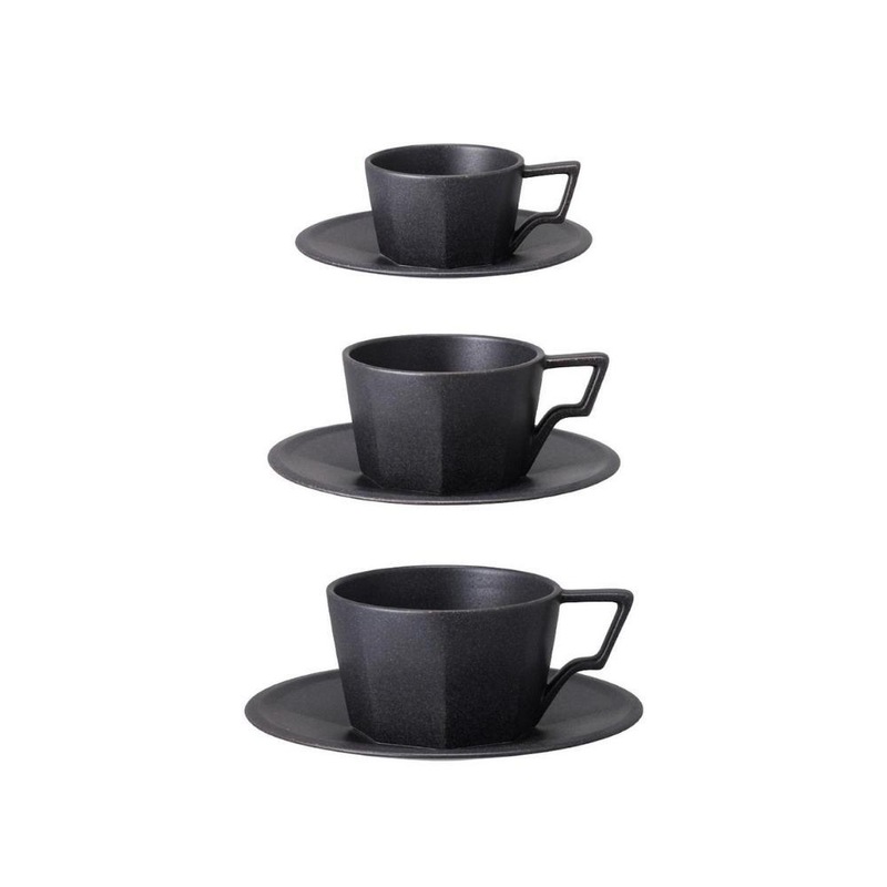 Buy Kinto Oct Cup & Saucer Black - MyDeal