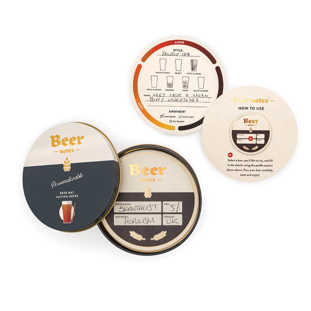 Buy Luckies Beer Notes Tasting Notes Coasters - MyDeal Australia