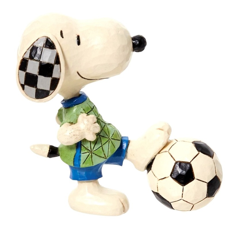 Buy Peanuts by Jim Shore Mini Snoopy Soccer 9cm - MyDeal