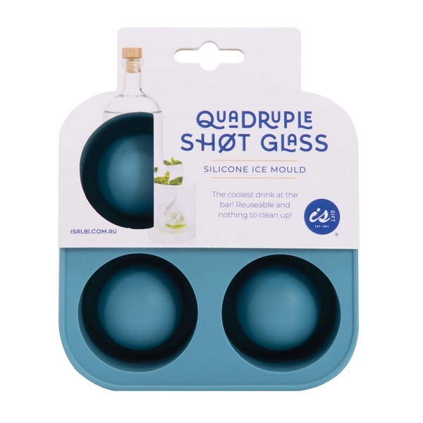 Buy Quadruple Ice Shot Glass Silicone Mould - Set of 4 - MyDeal Australia