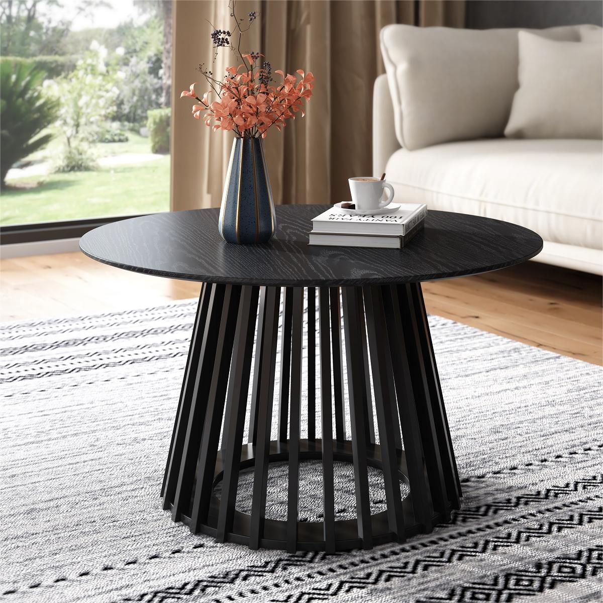 Buy Palmer Slatted Sphere Coffee Table - MyDeal Australia