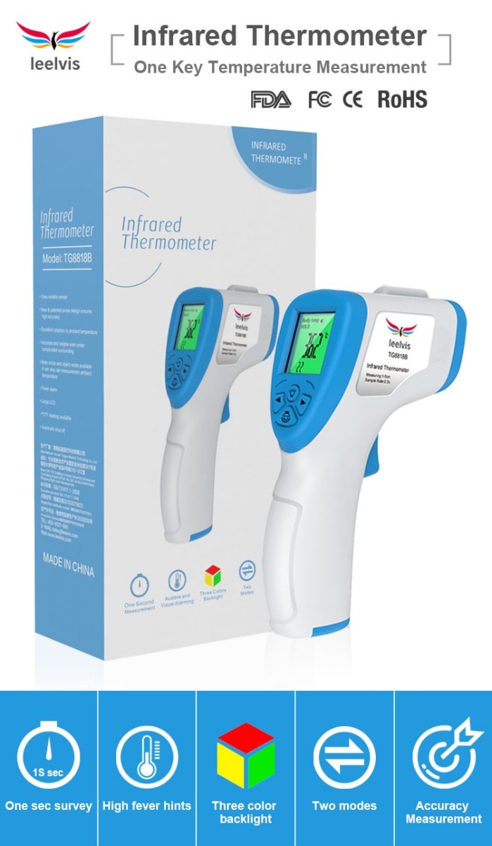 Buy FDA Certified Infrared Thermometer, Non-Contact Handheld - MyDeal ...