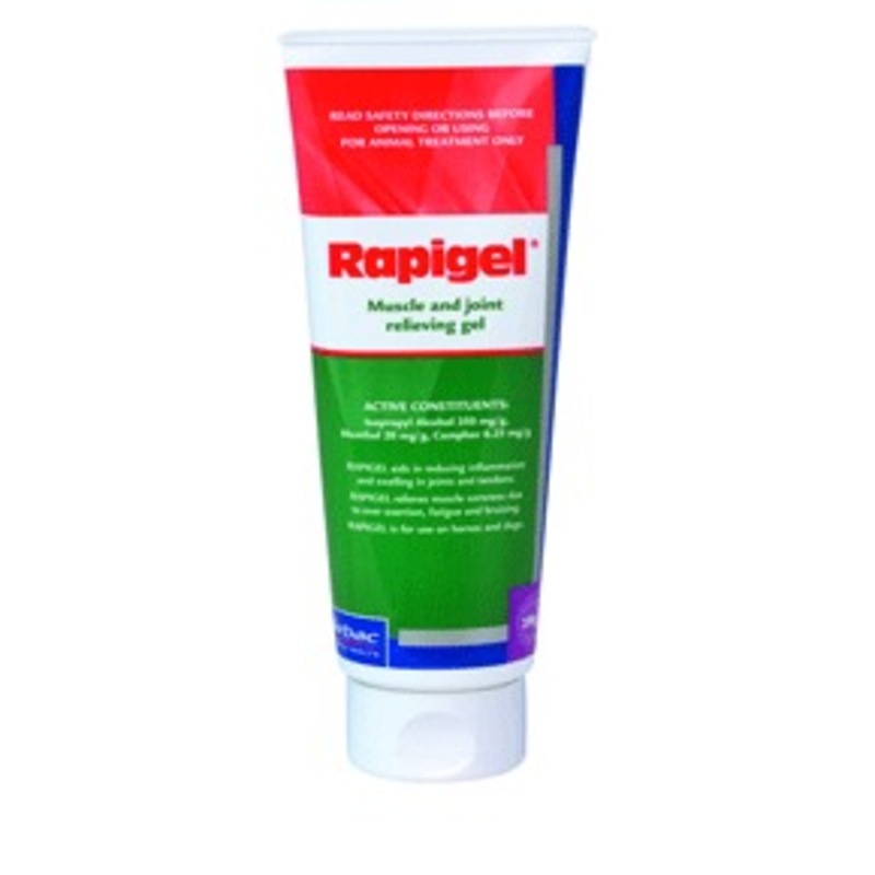 Buy Rapigel Muscle & Joint Relieving Gel for Pets - 200g Tube (Virbac ...