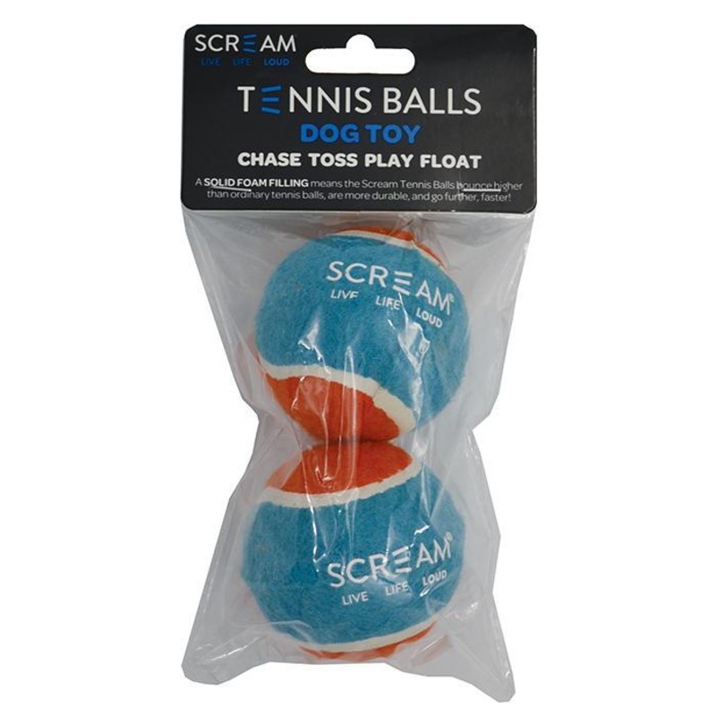 Buy Tennis Ball 2 Pack for Scream Ball Launcher (Blue & Orange) - MyDeal