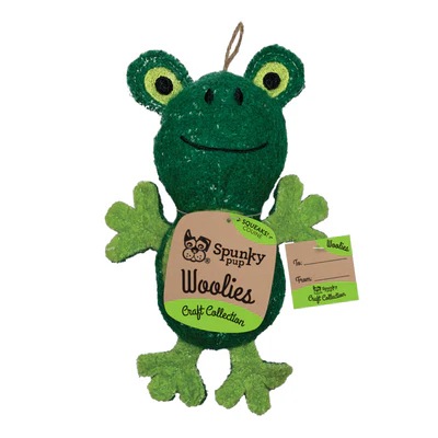 Buy Woolies Mini Frog Plush Dog Toy by Spunky Pup - MyDeal Australia