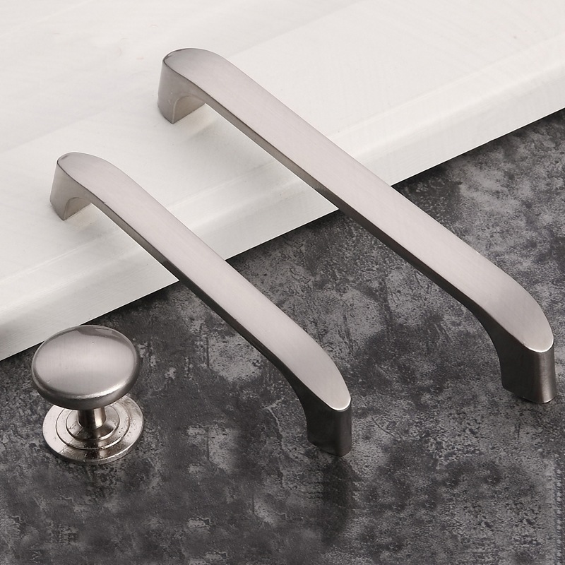 Buy Brushed ZINC Kitchen Door Cabinet Drawer Handle Pulls 96MM - MyDeal
