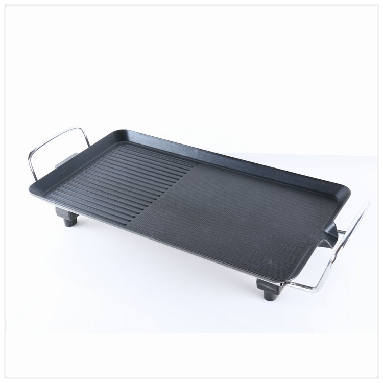 Buy Teppanyaki Electric BBQ Grill Hot Plate Non Stick 2000W KitchenPro ...