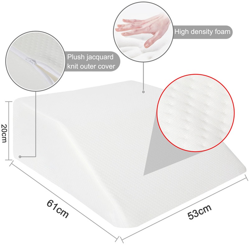 Buy Bamboo Memory Foam Leg Elevation Pillow Bed Wedge Sleeping Comfort