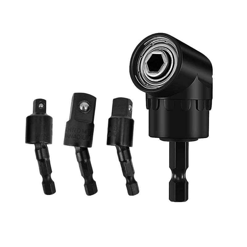 Buy 1/4 3/8 1/2 In Hex Socket Adapters with Angle Drill Adaptor - MyDeal