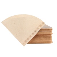 Buy 100pcs Coffee Filter Papers Cone Shape Coffee Filters Disposable ...