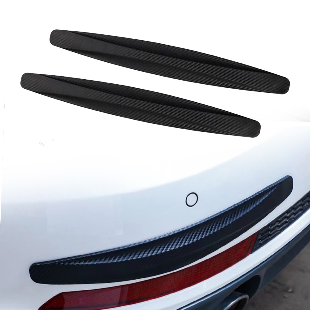 Buy 2Pcs Car Bumper Protector Soft Rubber Anti Collision Strips Sticker ...