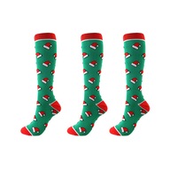 Buy 3/6 Pairs Christmas Compression Socks Men and Women Pressure Socks ...