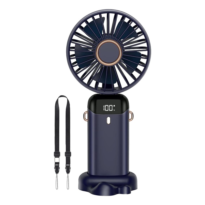 Buy 3-in-1 4000mAh 5 Speed USB Handheld Mini Folding Digital Display ...