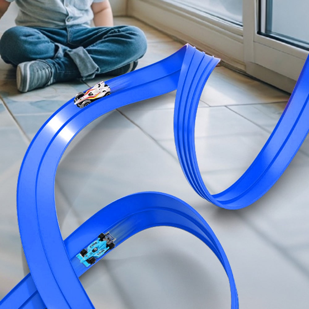 Buy 5 Meter DIY Flexible Car Track Racing Set for Kids Indoor Outdoor ...
