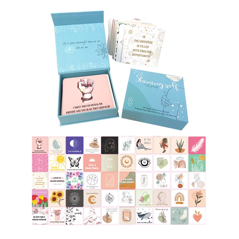 Buy 50 Positive Affirmations Cards for Women Motivational Quotes Cards ...