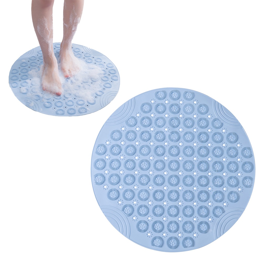 Buy Anti Slip Shower Mat Feet Scrub Mat Exfoliates Feet Scrubber ...