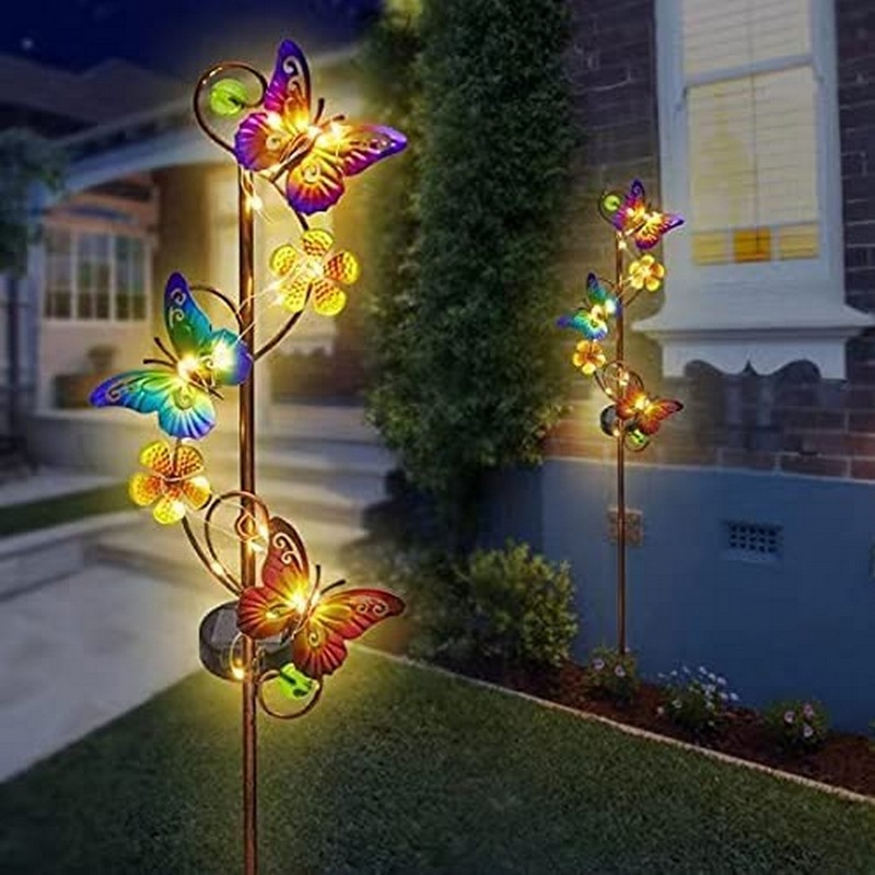 Buy Butterfly Solar Garden Lights Outdoor Garden Decor - MyDeal