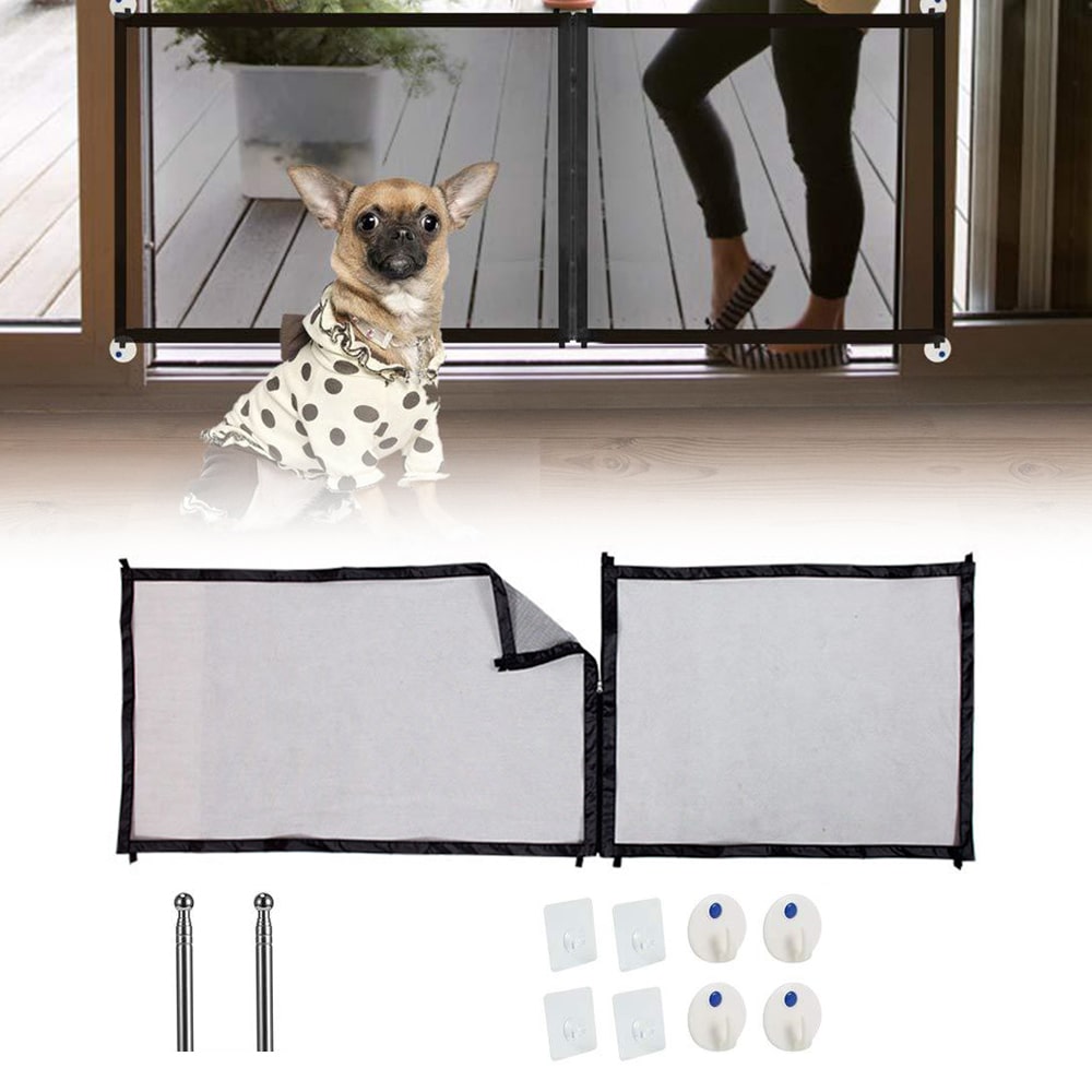 Buy Dog Pet Mesh Magic Gate Pets Barrier Baby Kid Safety Fence Portable ...