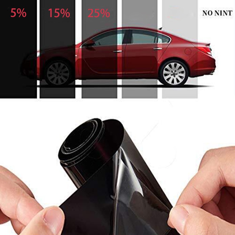 Buy Heat UV Block Window Tint Adhesive Film Black Roll Auto Car - MyDeal