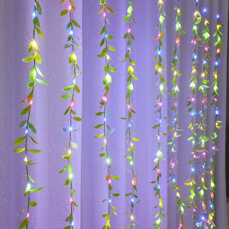 Buy LED Artificial Willow Vines Curtain Light with 100 LED for ...