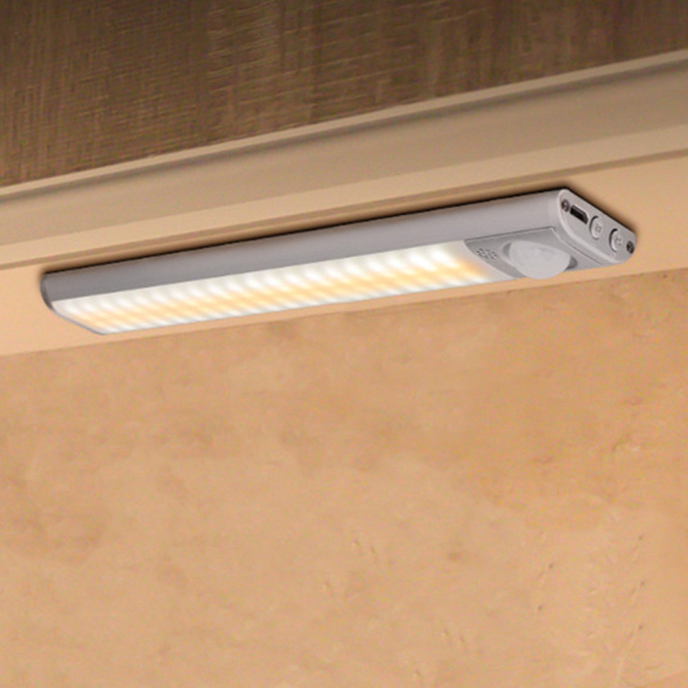 Buy LED Motion Sensor Night Light Strip Rechargeable Closet Cabinet ...