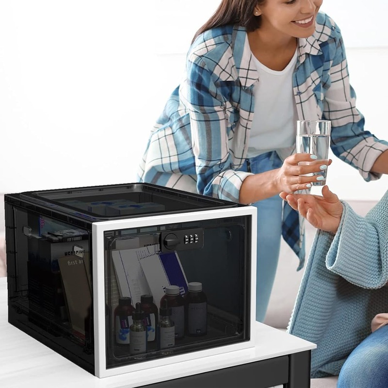 Buy Lockable Storage Box for Food Medicines Lock Box for Safe ...