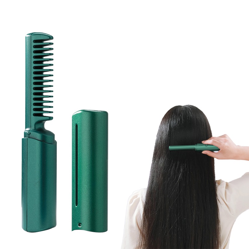 Buy Portable Hair Straightener Comb Rechargeable Mini Hair Straightener ...