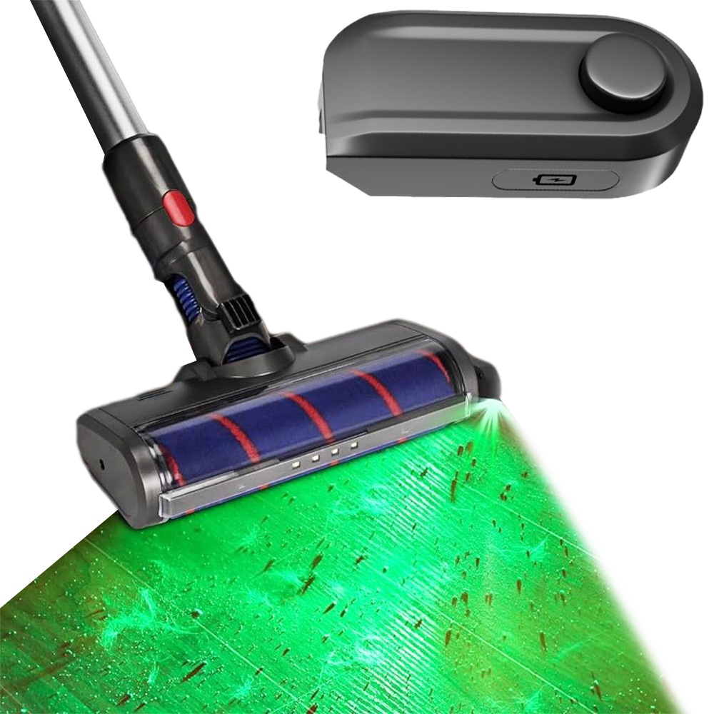 Buy Rechargeable Vacuum Cleaner Dust Display Light Green Light ...