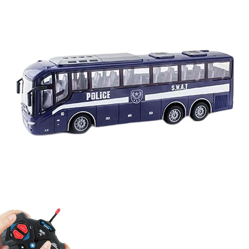 Buy Remote Control Bus Children Simulated LED Light Electronic Vehicle ...