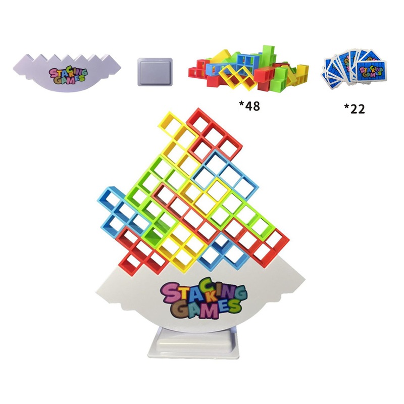 Buy Tetra Tower Balance Stacking Blocks Team Building Blocks Toy - MyDeal