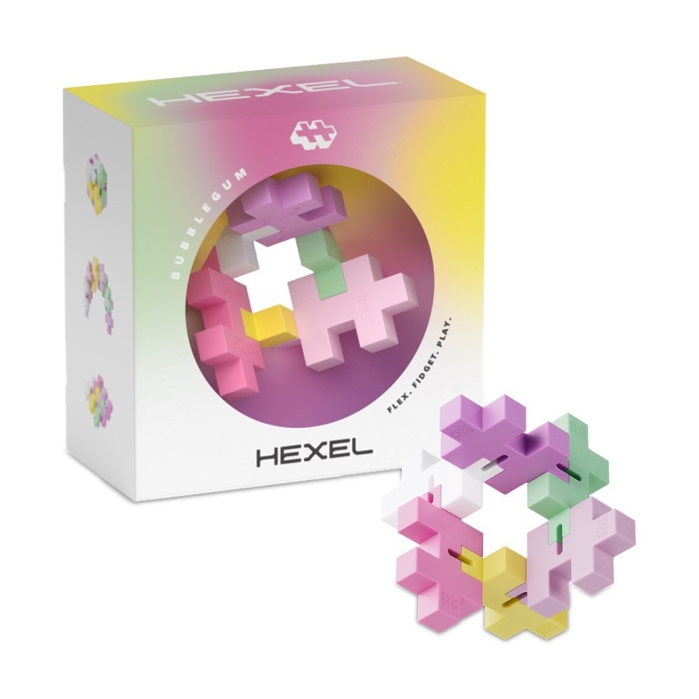 Buy Plus-Plus - Hexel Fidget Toy - Bubblegum - MyDeal Australia