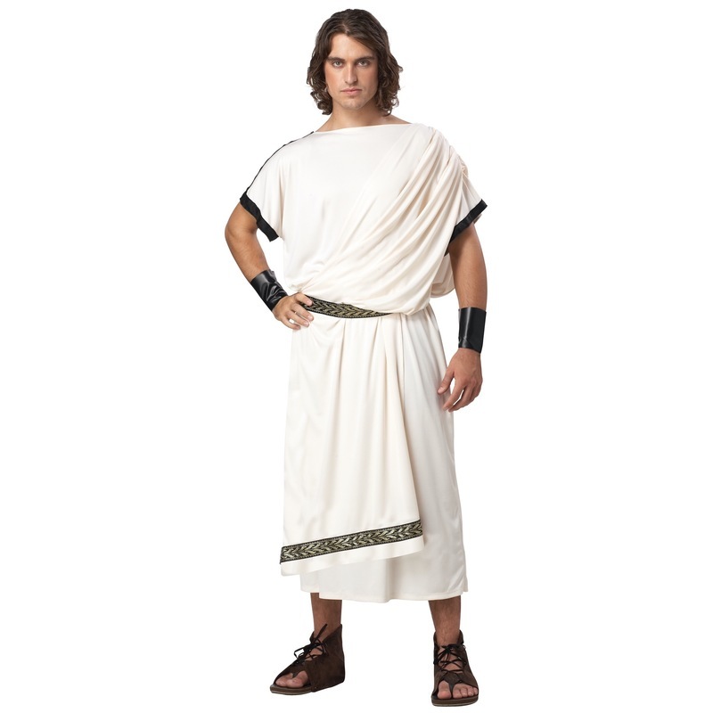 Buy Deluxe Classic Toga Julius Caesar Greek Roman Ancient Mens Costume ...