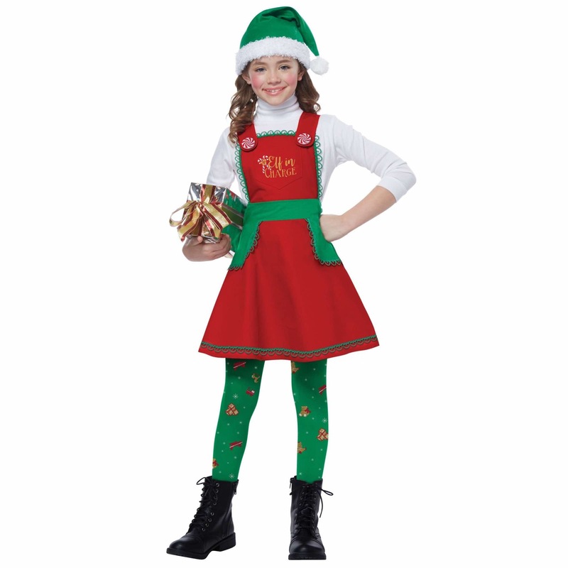 Buy Hobbypos Elf In Charge Santa Helper Christmas Festival Dress Up ...