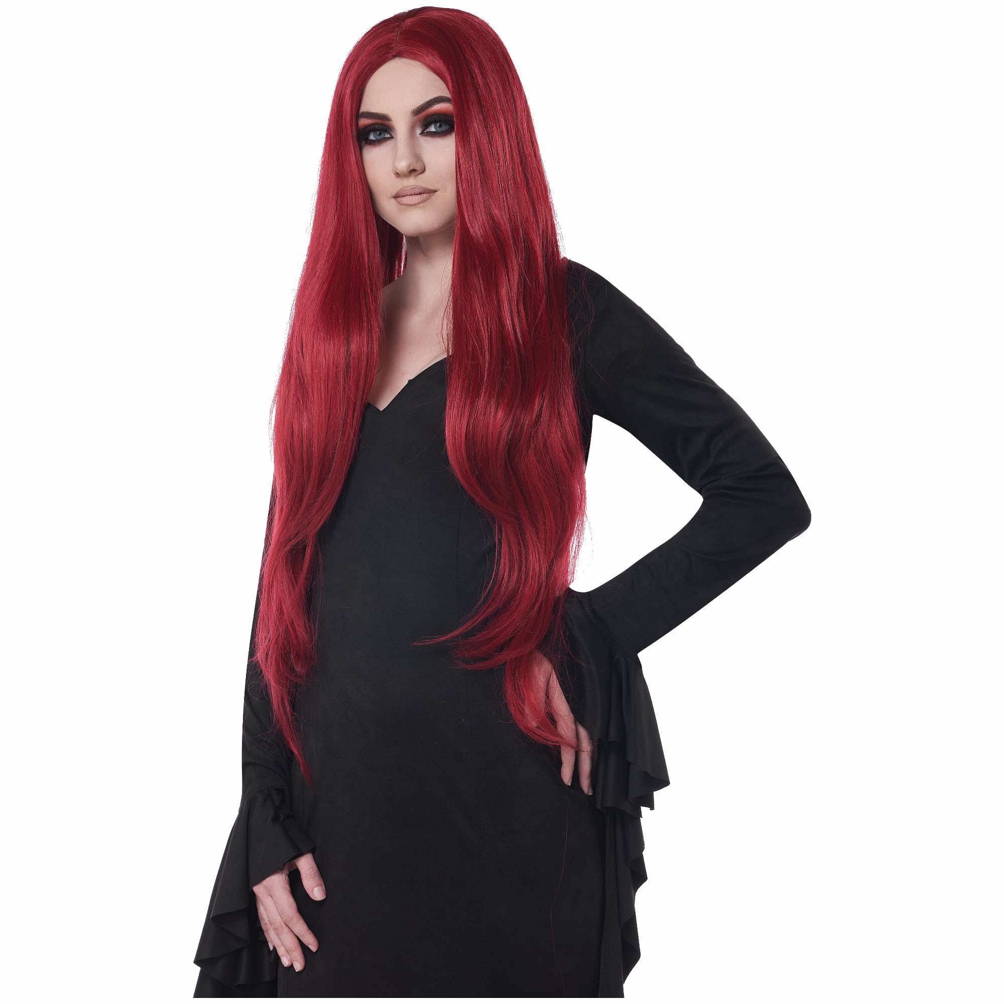 Buy Extra Long Cosplay Red Witch Medieval Gothic Adult Womens Costume ...