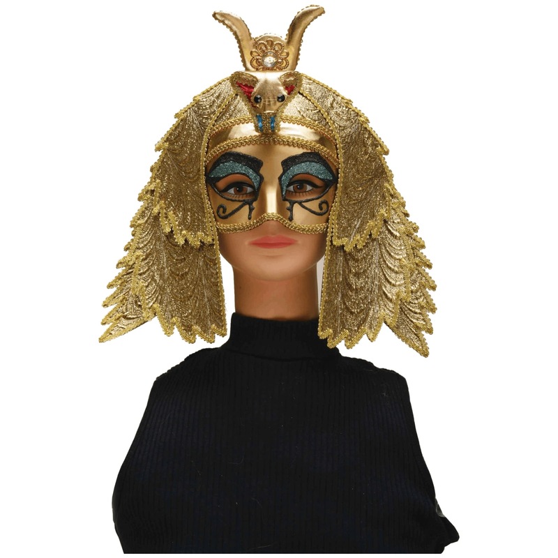 Buy Hobbypos Egyptian Goddess Queen Gold Cleopatra Adult Womens Costume